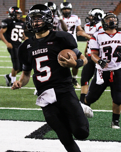 Foy leads Raiders over Radford, 26-7 - ScoringLive