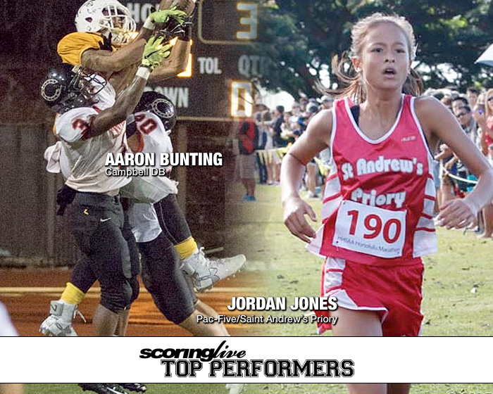 Campbell's Bunting, Pac-Five's Jones garner weekly honors - ScoringLive