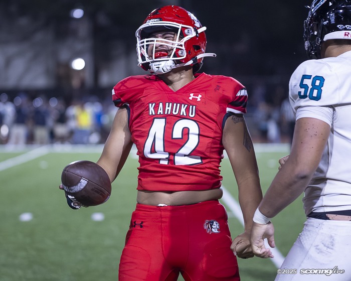 Kahuku settles down after shaky start to turn back Kapolei - ScoringLive